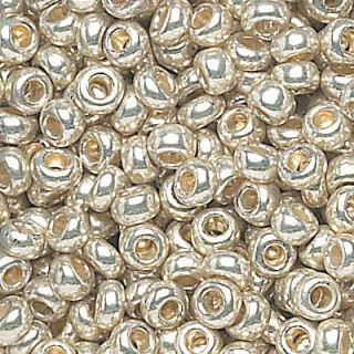 Preciosa Ornela Czech Seedbead RD 10/0 - Shiny Silver 18303 – Beadazzle Bead Outlet