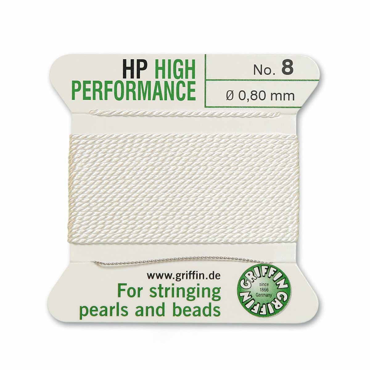 Griffin High Performance Bead Cord 2 Meters with needle - 0.8mm ...