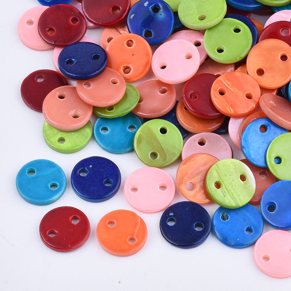 Freshwater 10x2mm Round Shell Link connectors - 25Pcs – Beadazzle Bead ...