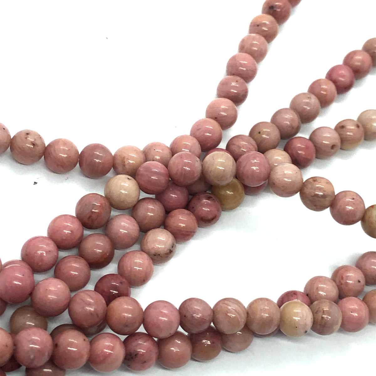 Pink Petrified Wood Stone Natural Bead Strand #10-343 – Beadazzle Bead ...