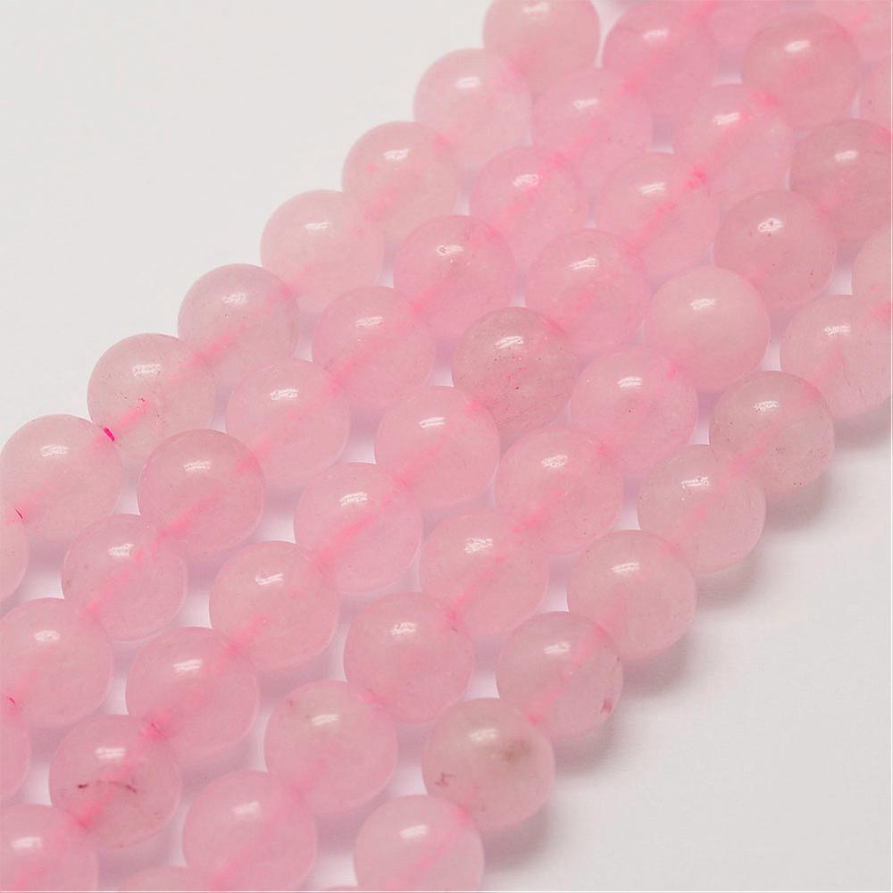 Rose Quartz Natural Gemstone Bead Strand #10-17 – Beadazzle Bead Outlet
